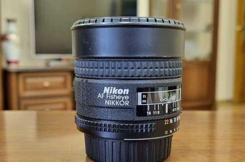 Объектив Nikon AF Fisheye Nikkor 16 mm f/2.8 D