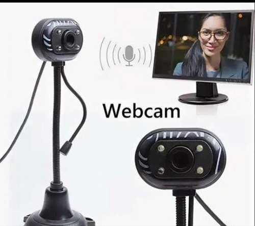 Веб-камера WebCam с микрофоном (HD, USB 2.0), моде