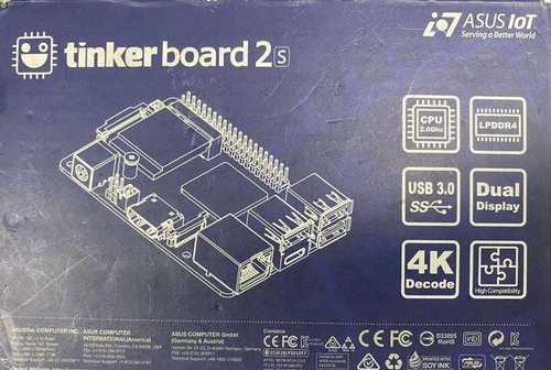 Мини компьютер Asus tinker board 2S