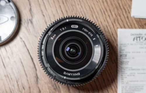 Объектив Samyang 8mm T3.1 Cine Fisheye II Sony E