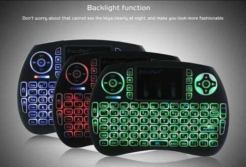 Беспроводная мини клавиатура с подсветкой
