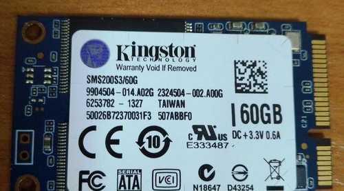 SSD msata Kingston 60Gb