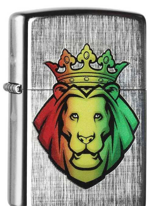 Зажигалка Zippo - Rasta Lion Head