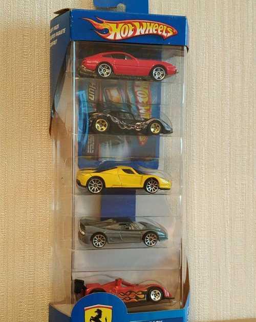 Набор Hot wheels Ferrari 5 шт