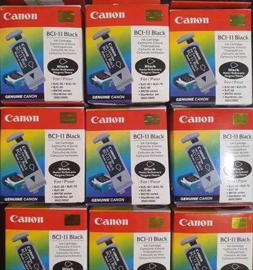 Картридж Canon BCI-11 черный, ориг, 2 мл, 3шт в уп