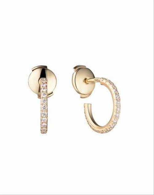 Серьги Tiffany & Co Metro Hoop Yellow Gold Earings