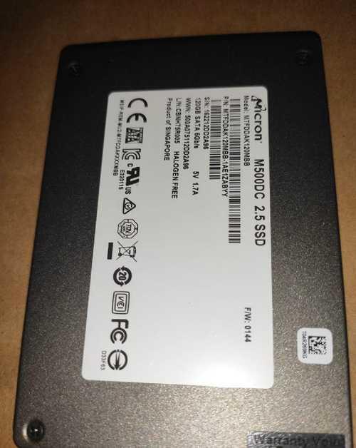 SSD Micron M500DC 120GB