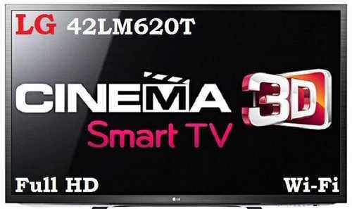 Smart TV LG - 42LM620t. Wi-Fi, 3D. (107см)