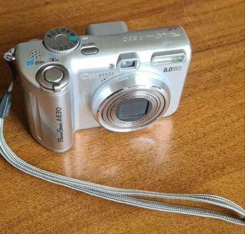 Компактный фотоаппарат canon A630
