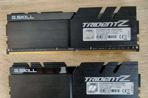 G.Skill TridentZ 32Gb 4000С19 B-die (2x16) DDR4
