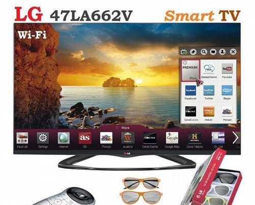 Smart TV LG - 47LA662V. Wi-Fi. 3D. (119см)