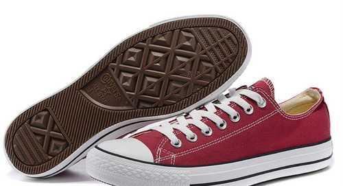 Красные Новые полукеды Converse all stars Конверсы