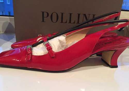 Босоножки красные Pollini оригинал