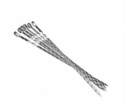 Шампур железная ручка узор нерж. 40, 45, 50 см