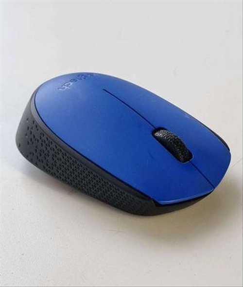 Мышка мышь беспроводная logitech m171 синий