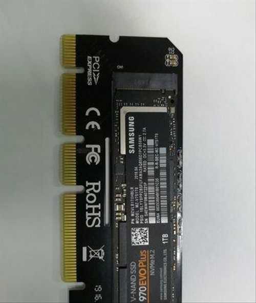 Плата расширения M.2 NVMe SSD для pcie 3,0x16