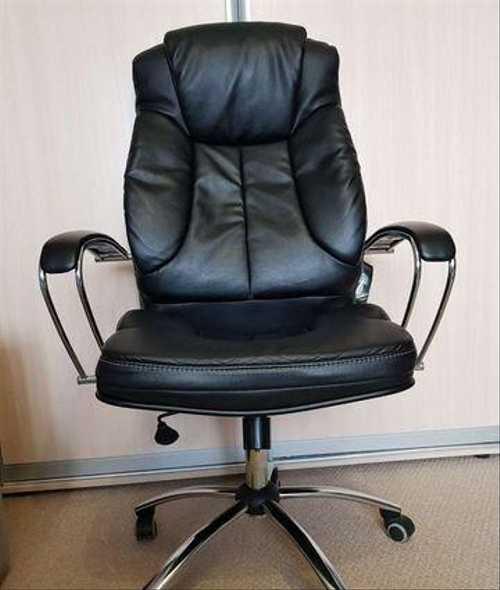 Кресло офисное метта "LK-12PL", экокожа, черное