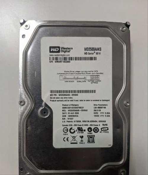 Western Digital Caviar Blue 250 Гб WD2500aaks SATA