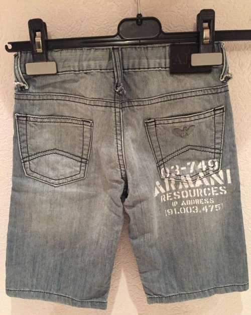 Джинсовые шорты Armani Junior на 5 лет 112 см