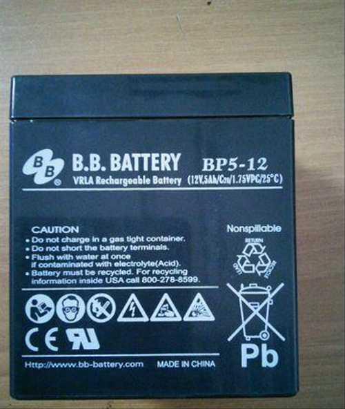 BP 5-12. Аккумулятор BB Battery bp5-12.