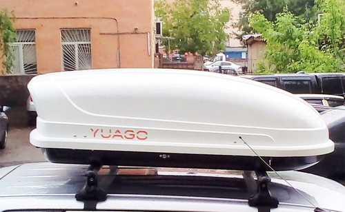 Бокс на крышу Yuago Pragmatic 150х100х45, белый