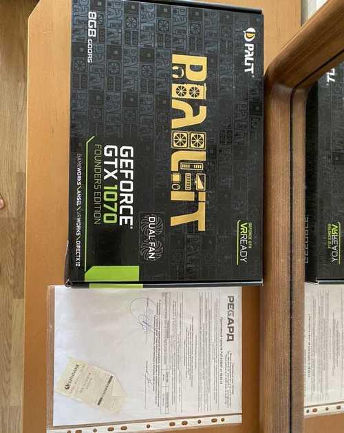 Palit Dual GTX1070 Гарантия до 16.03.2022