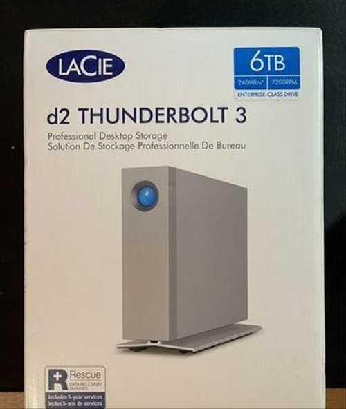 Lacie d2 thunderbolt 3 (6tb) hdd (жесткий диск)