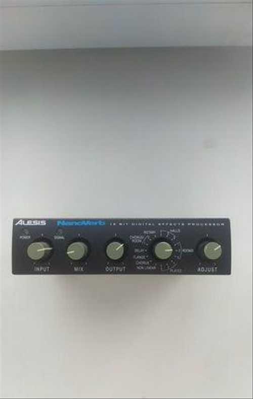 Микрофонный процессор alesis nanoverb 18 bit digit