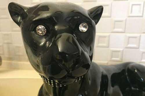 Скульптура черная пантера 56 см х 27 см