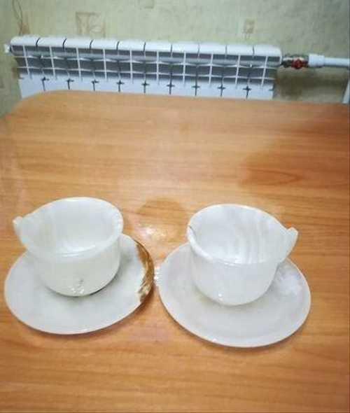 Две чайные пары из оникса