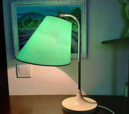 Лампа настольная зеленая СССР