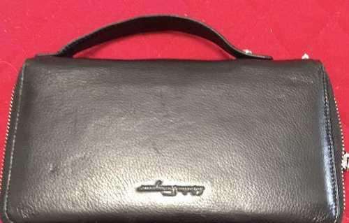 Сумка мужская salvatore ferragamo кожа