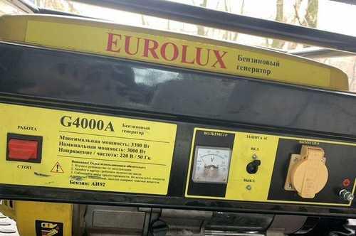 Генератор бензиновый eurolux g4000a