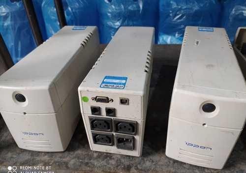 Ибп ups ippon 500w, акб delta 12v 1,2a