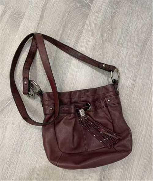 Сумка кожаная crossbody
