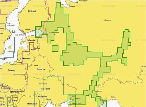 Карты глубин Navionics 52GX Gold