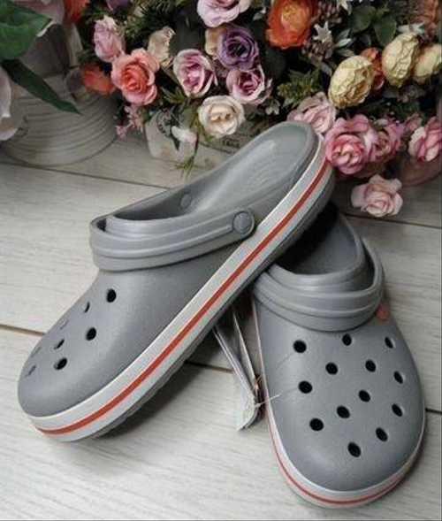 Crocs crocband clog серые