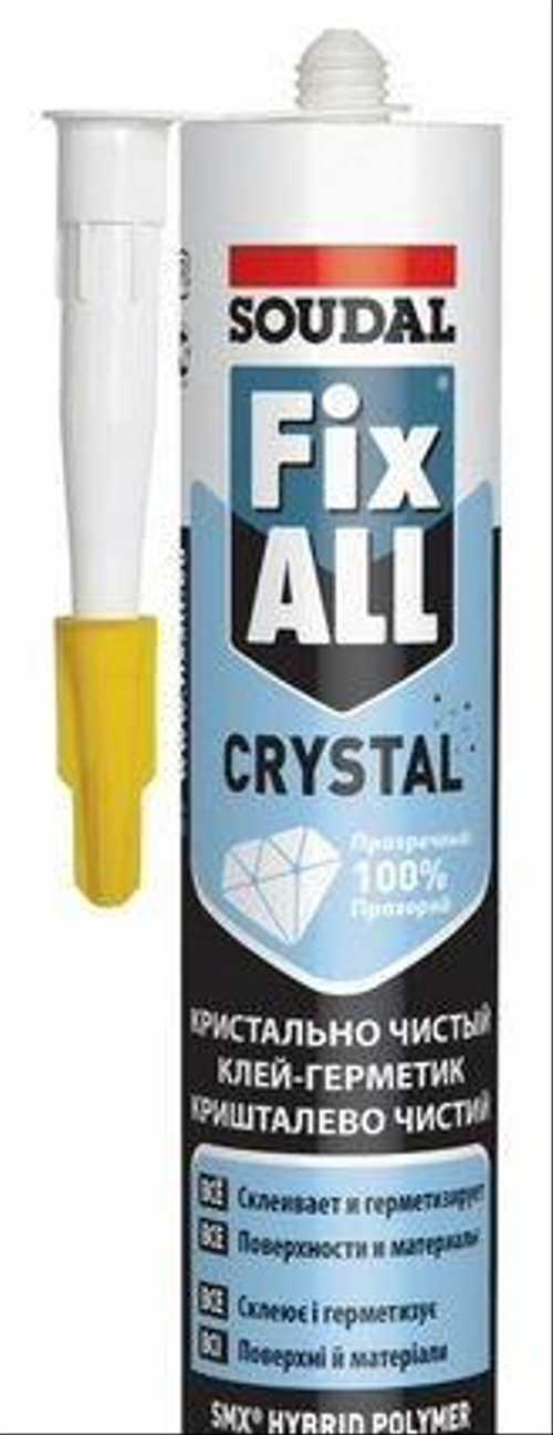 Fix All Crystal Прозрачный клей-герметик Soudal