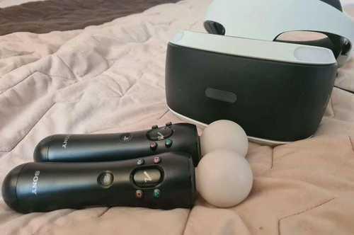 Ps4 шлем очки VR, полный комплект с играми