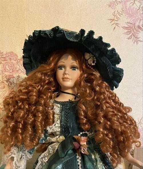 Кукла фарфоровая большая антикварная коллекционная
