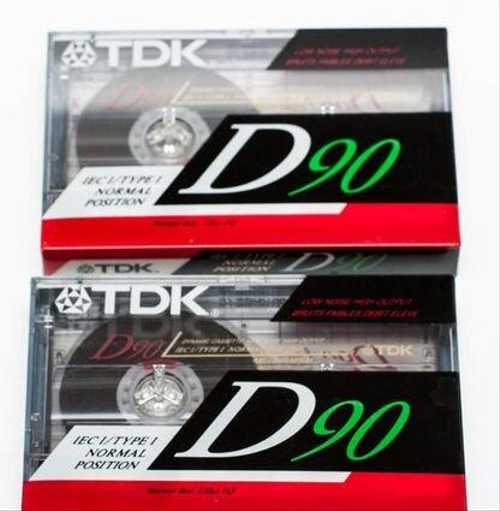 TDK D90 1990. 2 шт. Аудио Кассеты Запечатаны