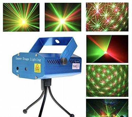 Лазерный проектор Mini Laser stage Lighting