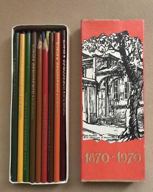 Цветные карандаши Искусство СССР 1973 г