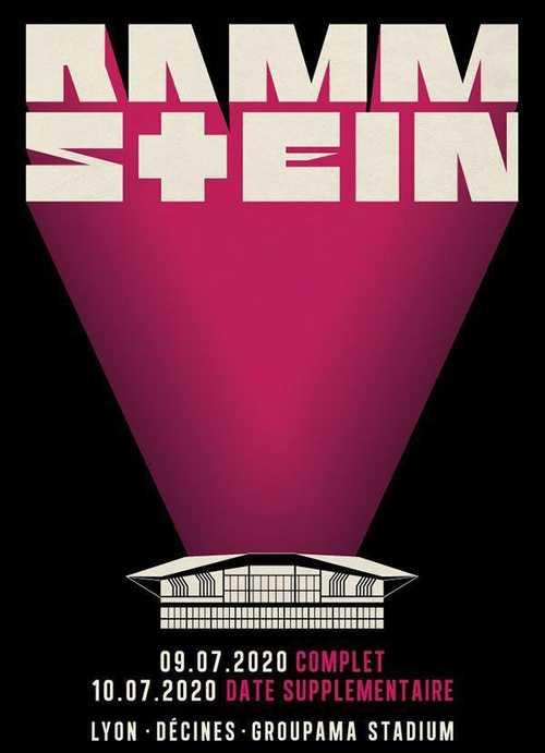 Билет на Rammstein в Лион, Франция 10.07.2020