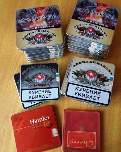 Металлические коробки из-под сигарилл
