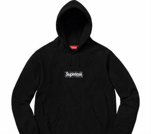Supreme Bandana Box Logo Hooded Sweatshirt Black M