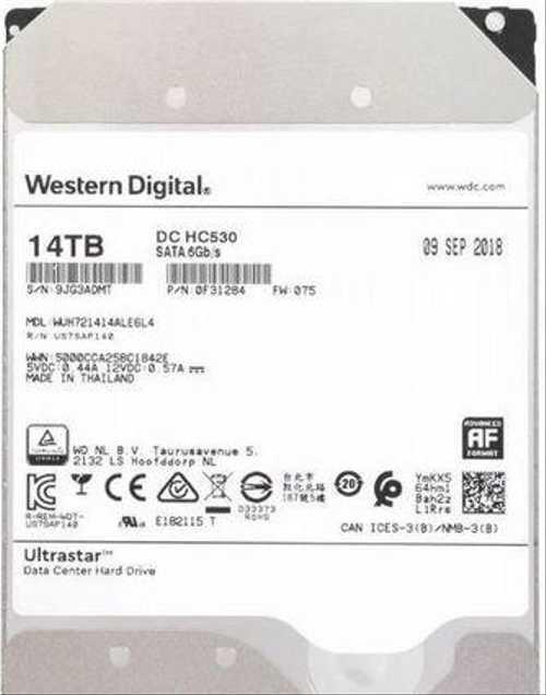 Hdd 14tb Western Digital DC HC530