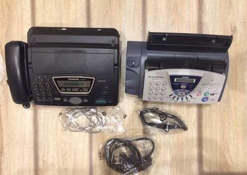 Факсы: Panasonic KX-FT76; Brother Fax T-106