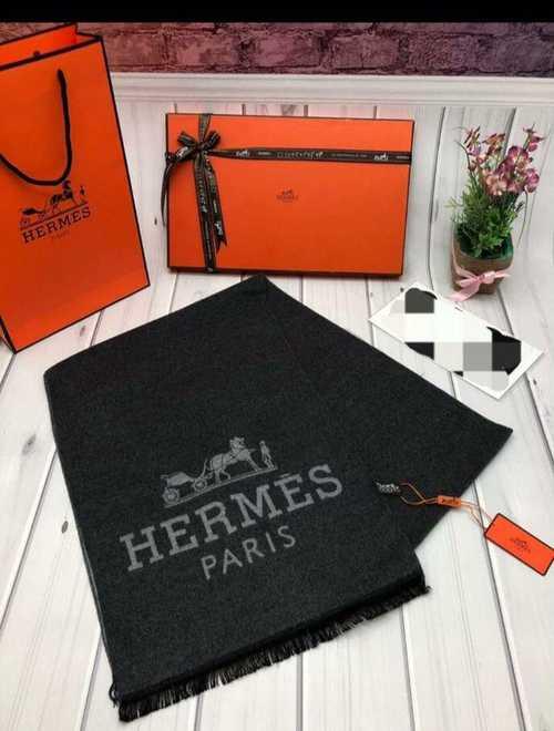 Кашемировый шарф Hermes новый