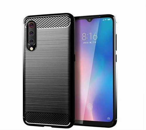 Чехол на Xiaomi Mi9 SE Карбоновый черный